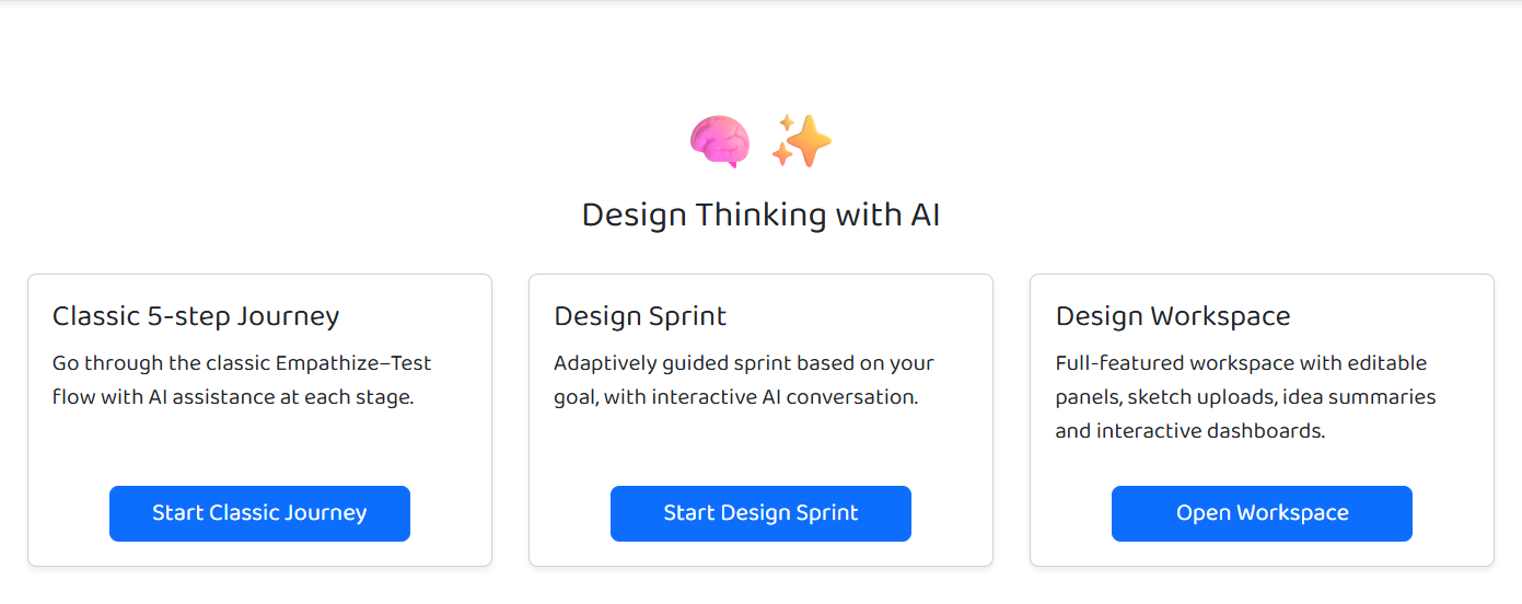 Design Thinking with AI