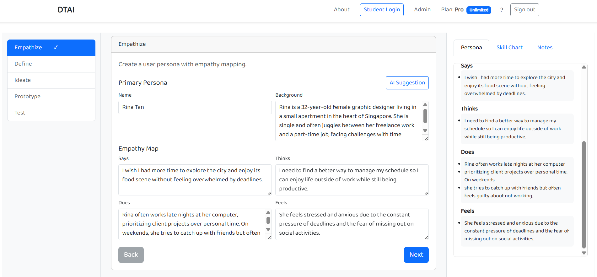 Design Thinking with AI